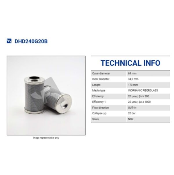 DHD240G20B | MAS FILTER Київ / УКРАЇНА